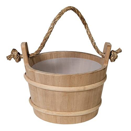 ProSaunas Wood Sauna Bucket - Rope Handle – My Luxury Home Spa